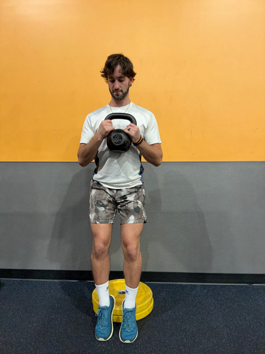 Heel Elevated Goblet Squat: How To Get Teardrop Quads